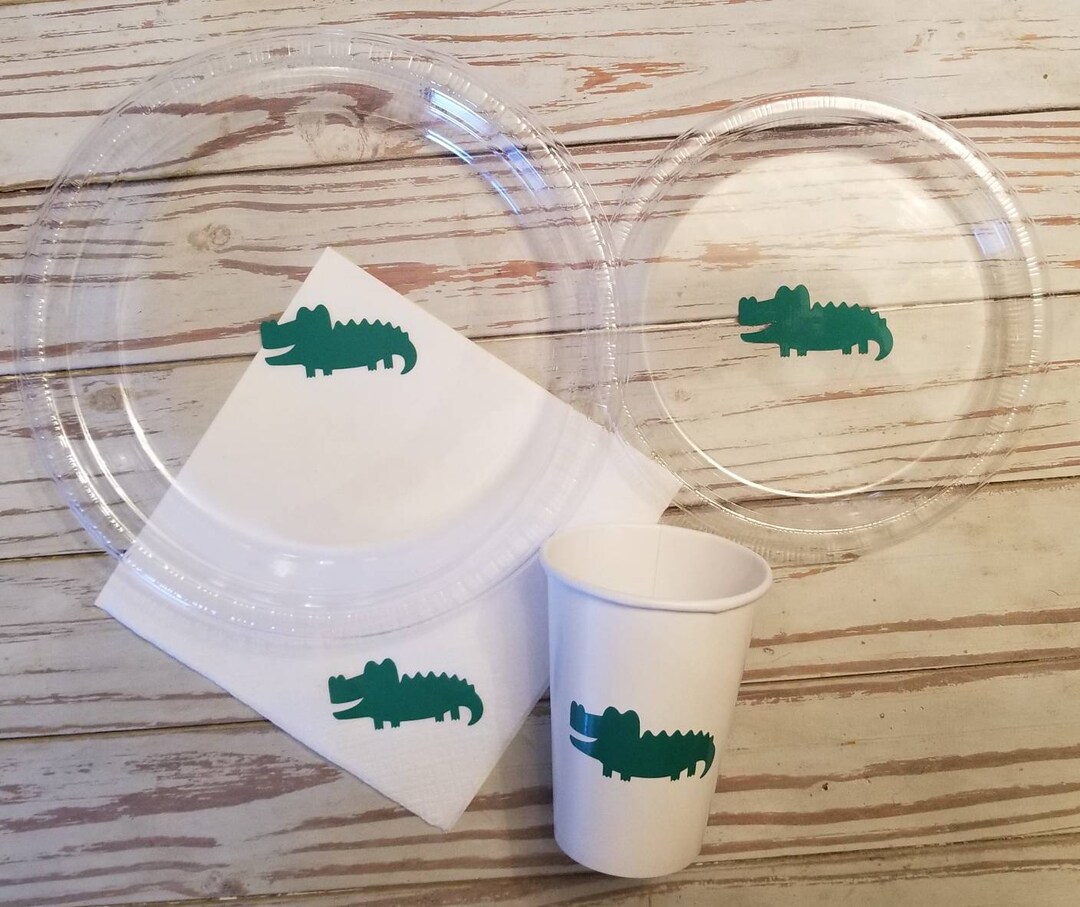 Alligator Party Plates, Cups, Alligator Napkins, Alligator Shower ...