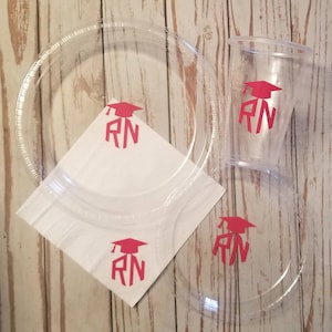 Registered Nurse Graduation Plates, Cups, Napkins, Nursing Graduation ...