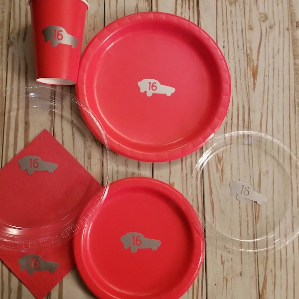 16th Birthday Party Plates - Etsy