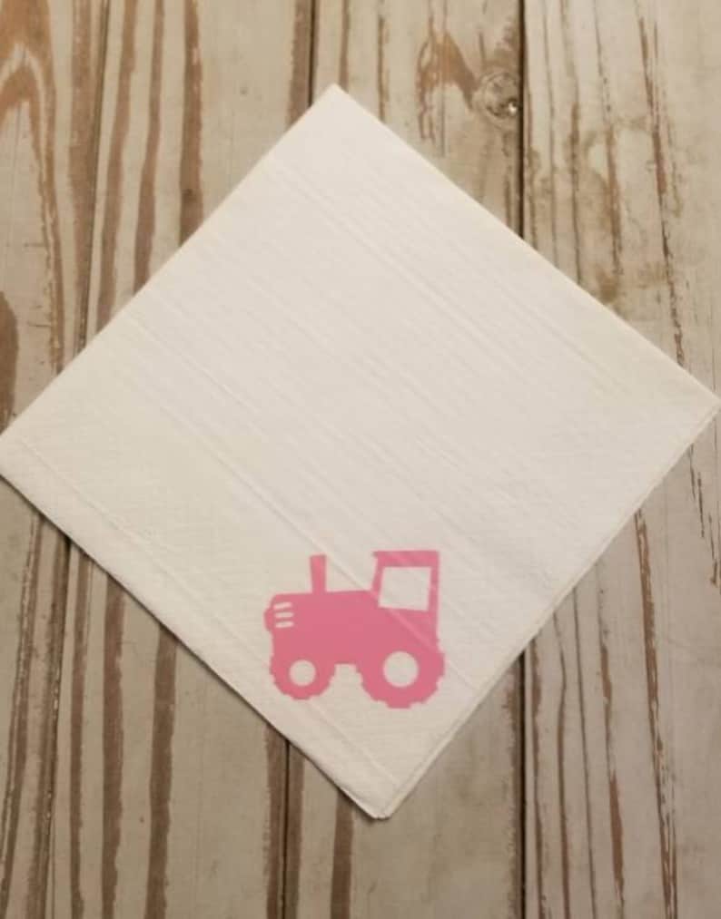 Tractor Plates Cups Napkins Farm Birthday Party Plates | Etsy