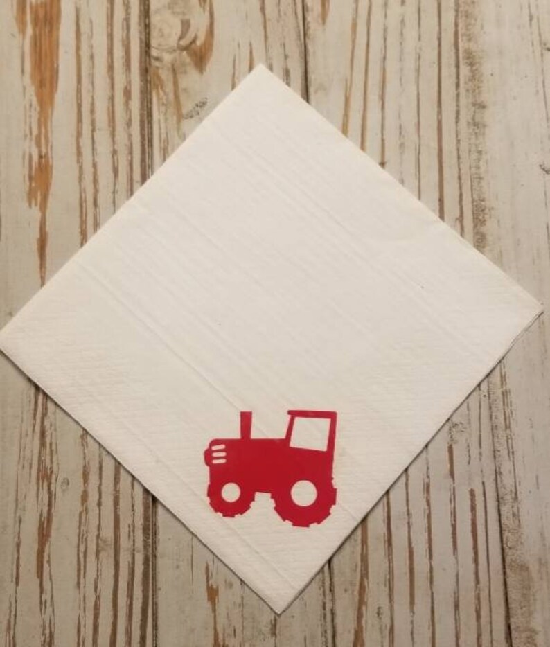 Tractor Plates Cups Napkins Farm Birthday Party Plates | Etsy
