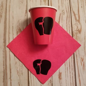 Boxing Plates, Cups and Napkins, Boxing Birthday Party, Boxer or Bows ...