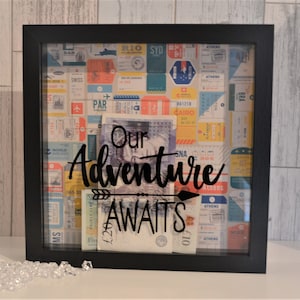 Our Adventure Fund Box, Engagement Present, Honeymoon Money Box ...