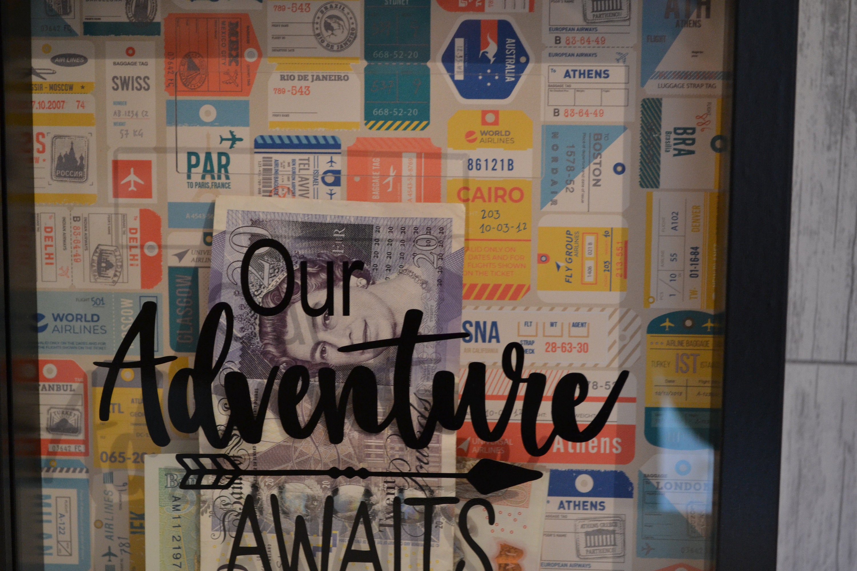 Our Adventure Fund Box Engagement Present Honeymoon Money | Etsy