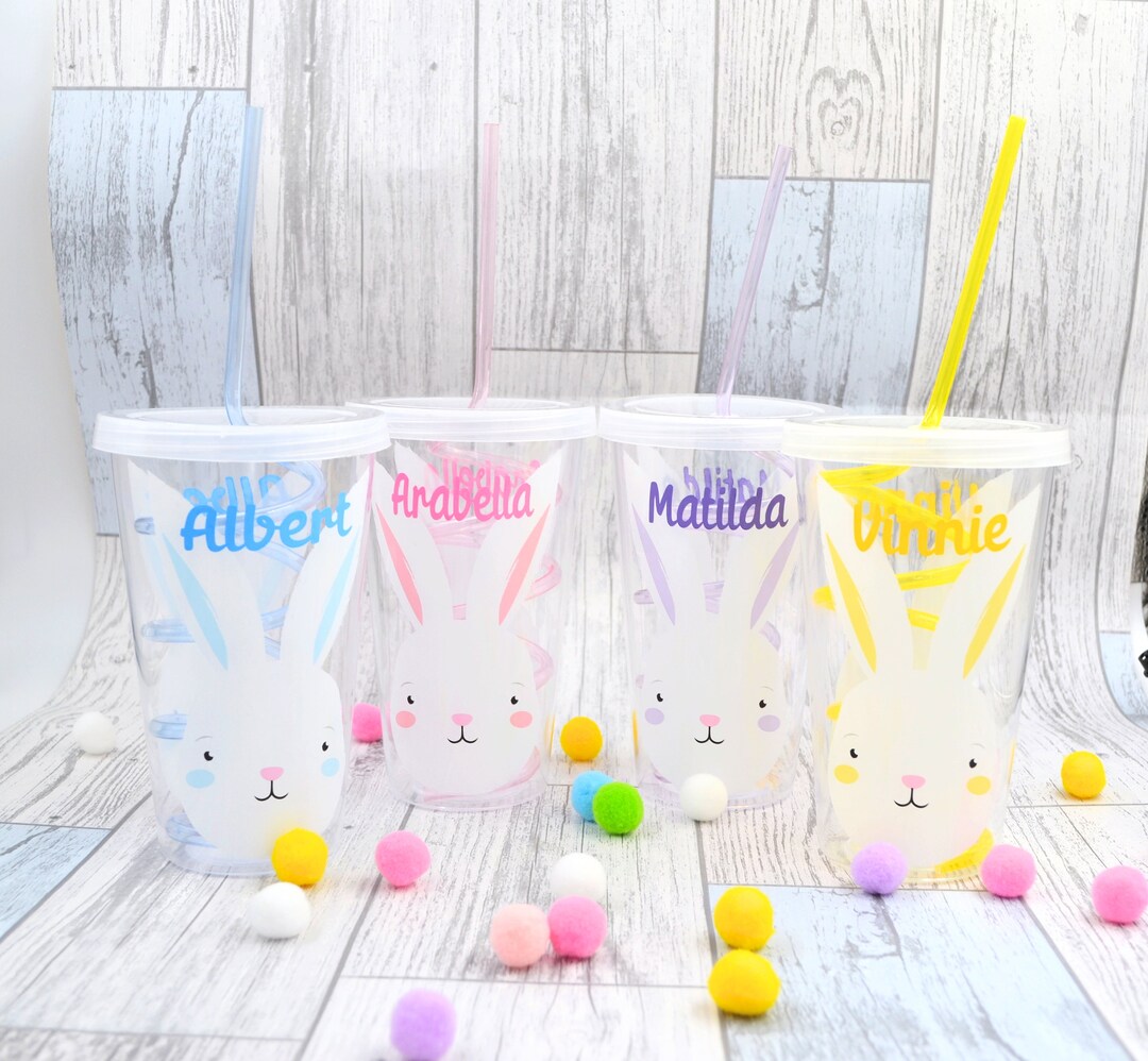 Personalised Easter Cup, Childrens Cup, Easter Drinking Glass, Easter ...