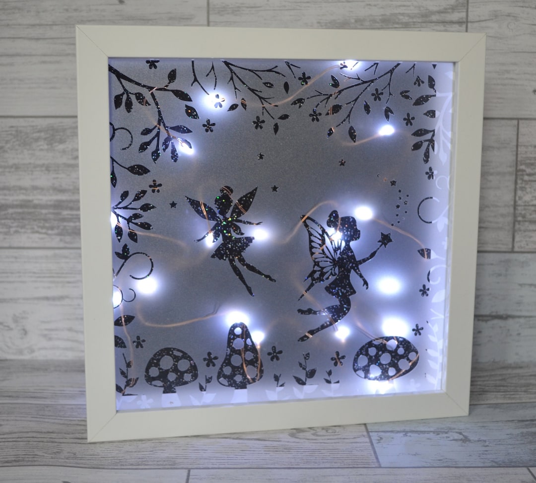 Fairy Night Light, Nursery Decor, Fairy Lights, Shadow Box, Girls ...