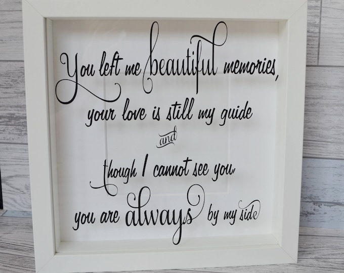 A Letter From Heaven Poem, Memorial Shadow Box Frame, Keepsake Gift ...