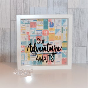 Our Adventure Fund Box, Engagement Present, Honeymoon Money Box ...