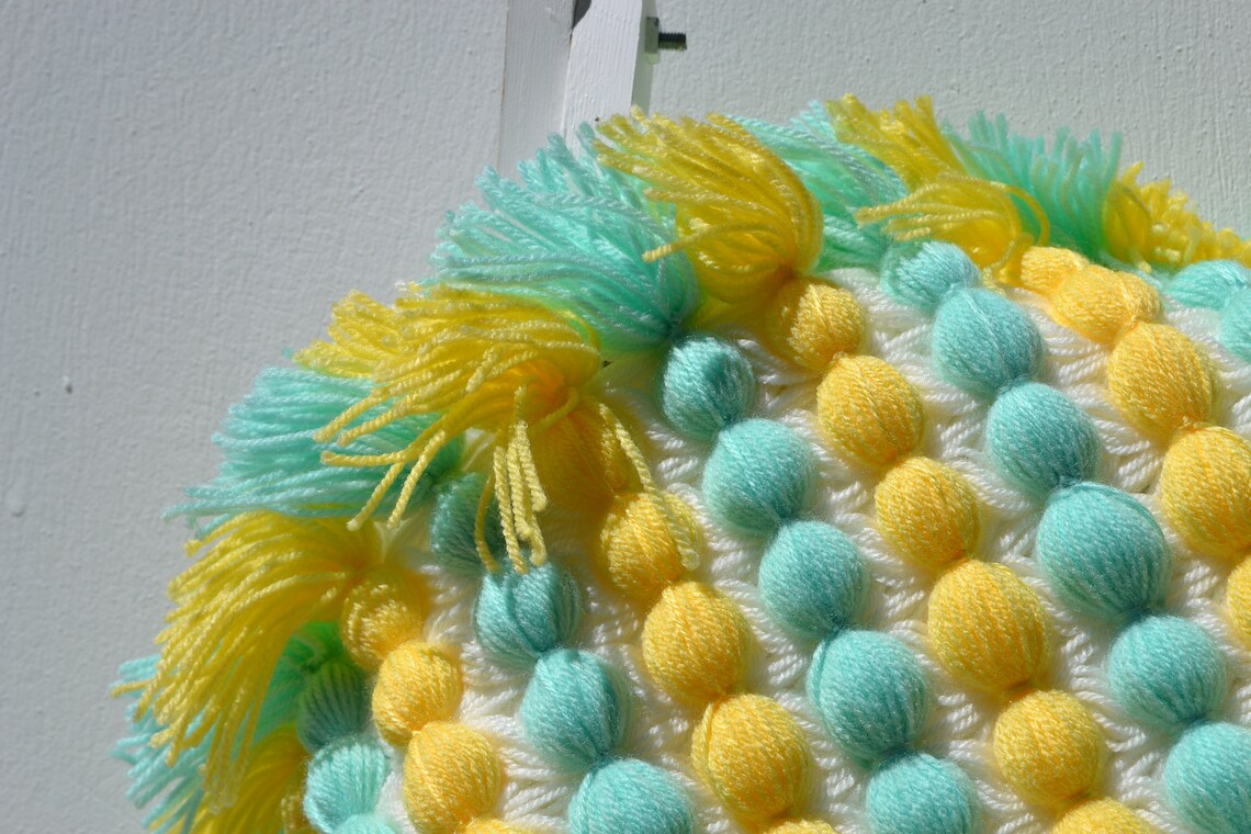 Baby Blanket Pom Pom Blanket Popcorn Gender Neutral New - Etsy UK