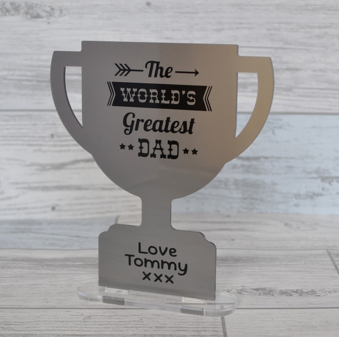 Personalised Fathers Day Gift, Dad Gift, Daddy, Trophy, Personalized ...