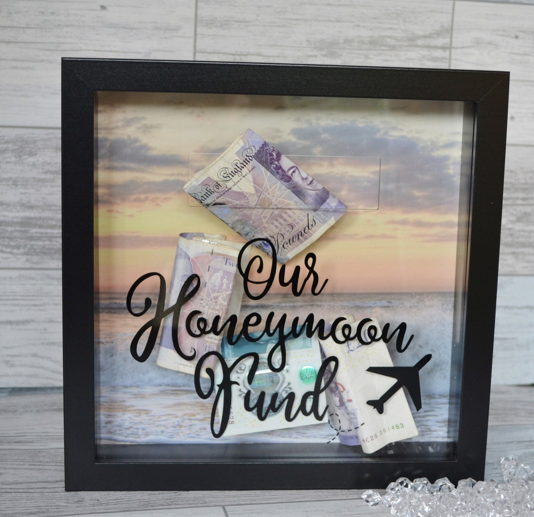 Honeymoon Fund Box, Engagement Present, Honeymoon Money Box, Honeymoon ...