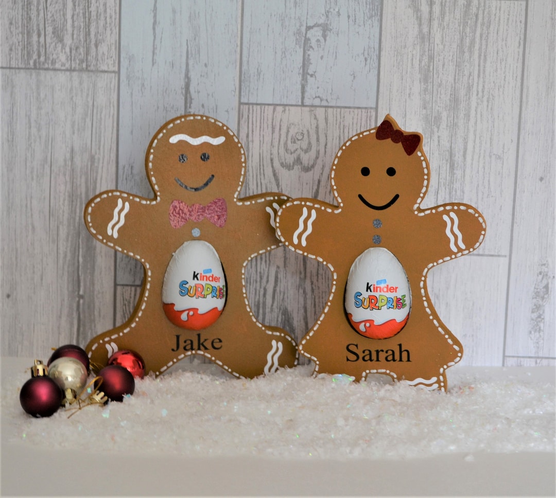 Personalised Gingerbread Man, Gingerbread Girl, Christmas Kinder Egg ...