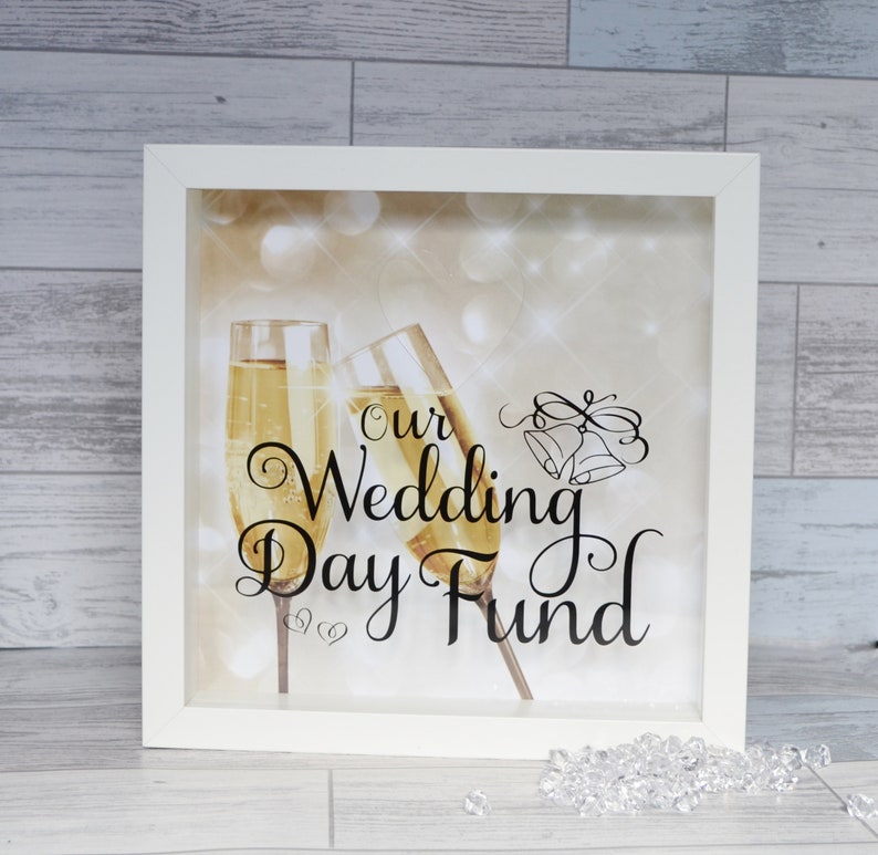 Engagement Present Wedding Money Box Frame Wedding Day Fund - Etsy