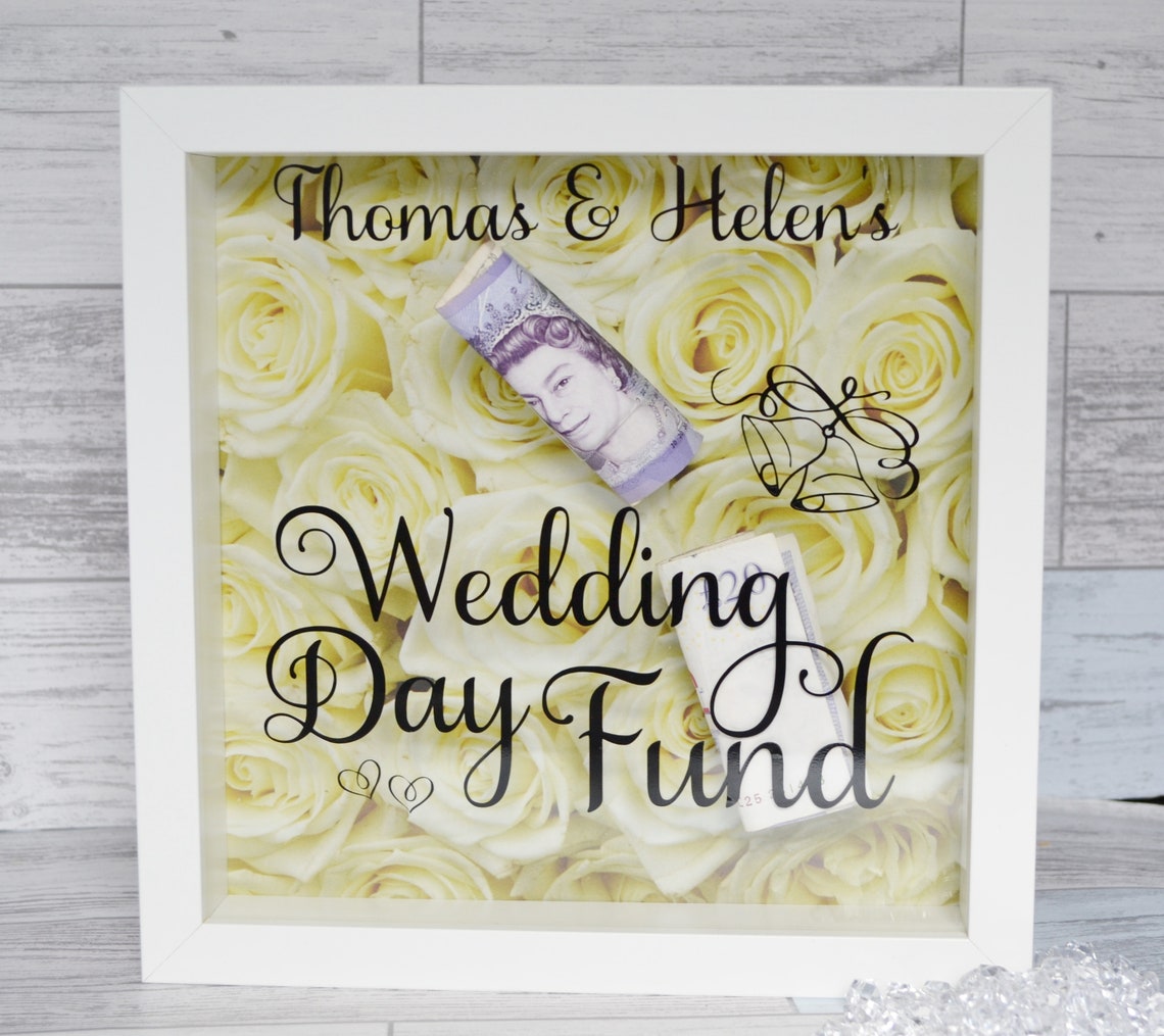 Wedding Money Box Frame Wedding Day Fund Box Wedding Fund - Etsy UK