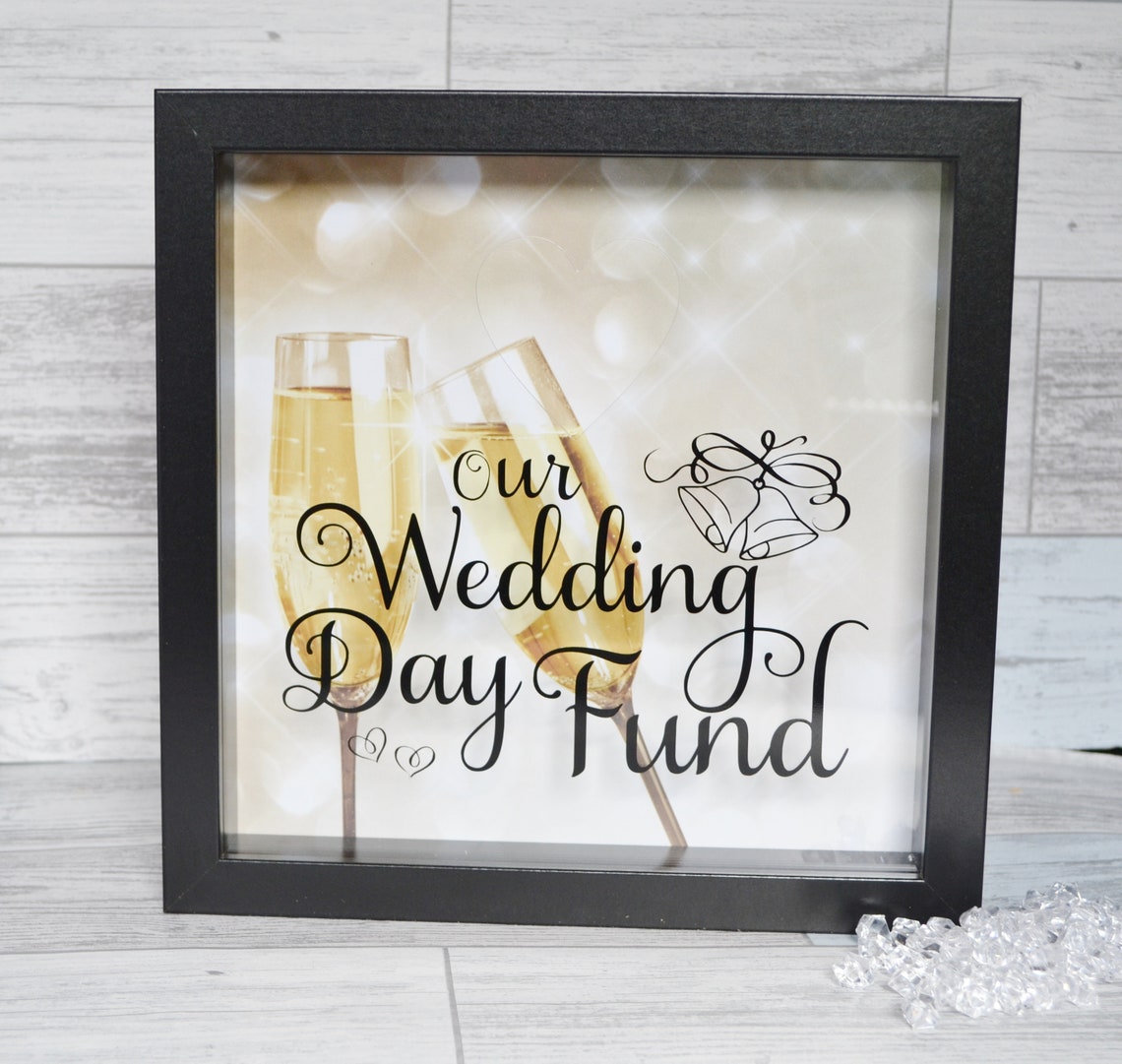 Engagement Present Wedding Money Box Frame Wedding Day Fund | Etsy