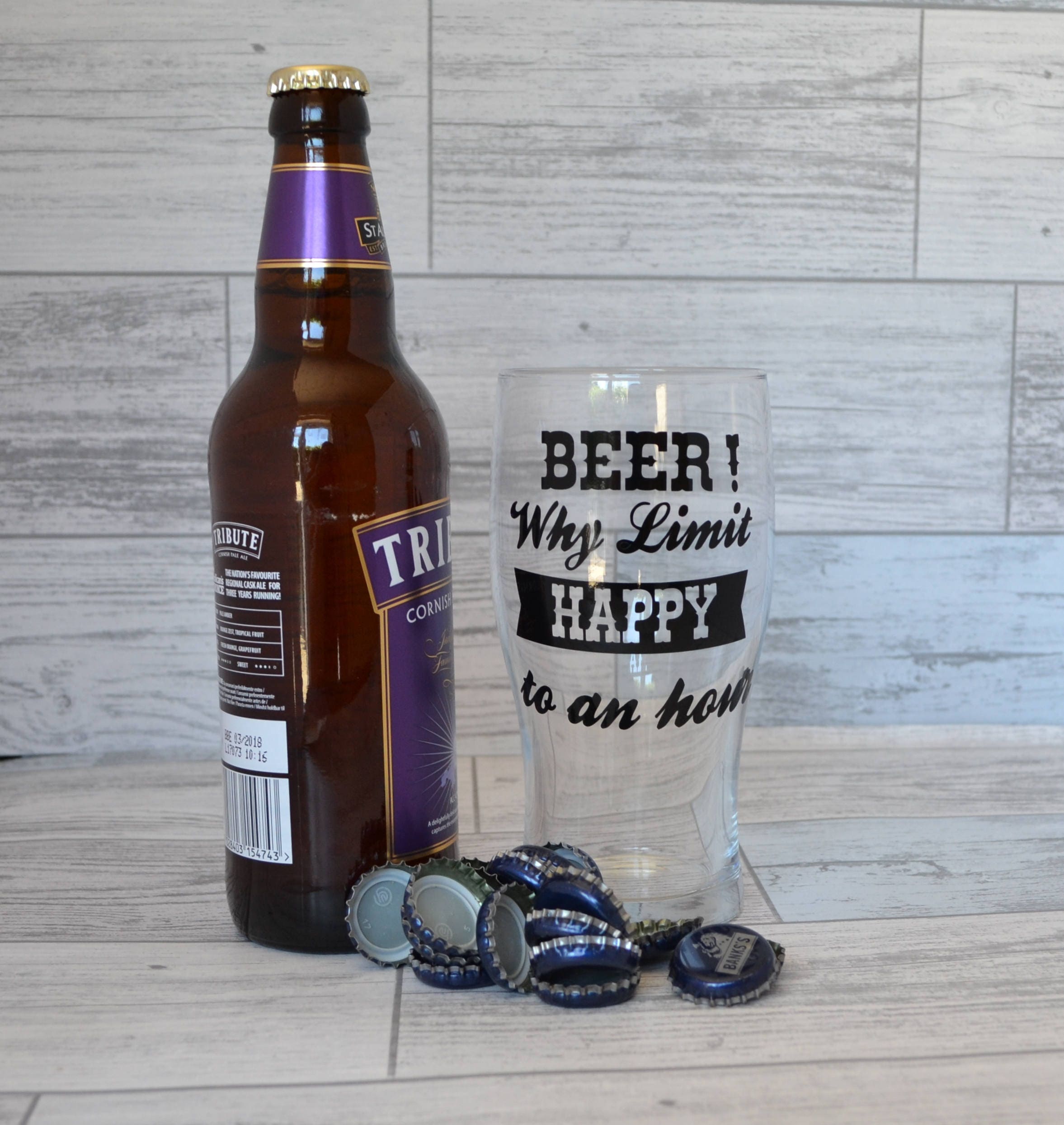 Pint Glass Beer Glass Happy Hour Male Gifts. Dad Gift Beer | Etsy