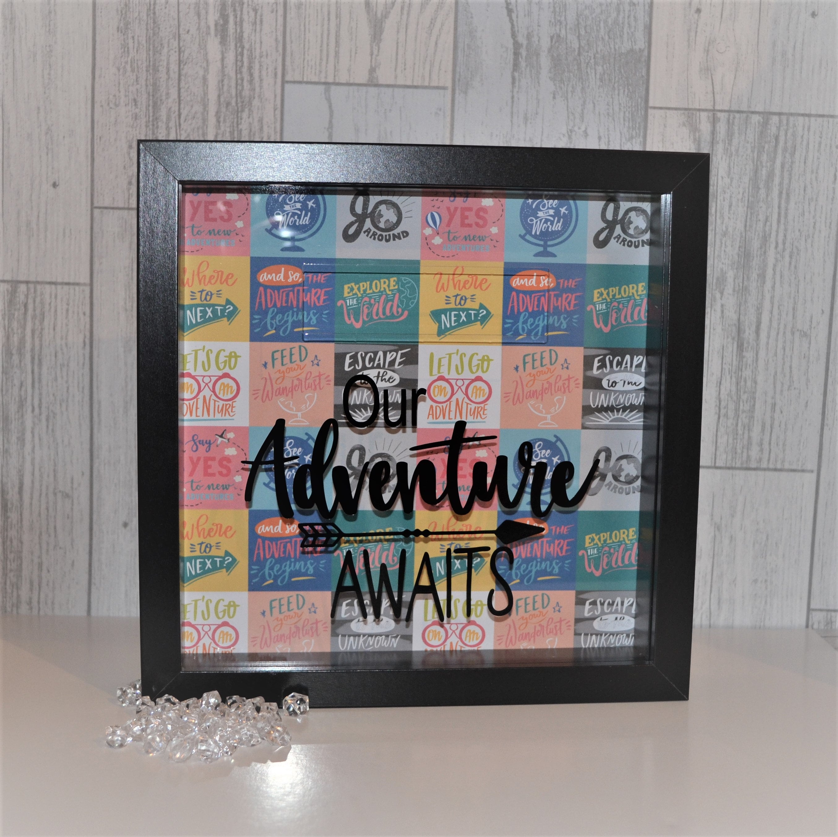 Our Adventure Fund Box, Engagement Present, Honeymoon Money Box ...