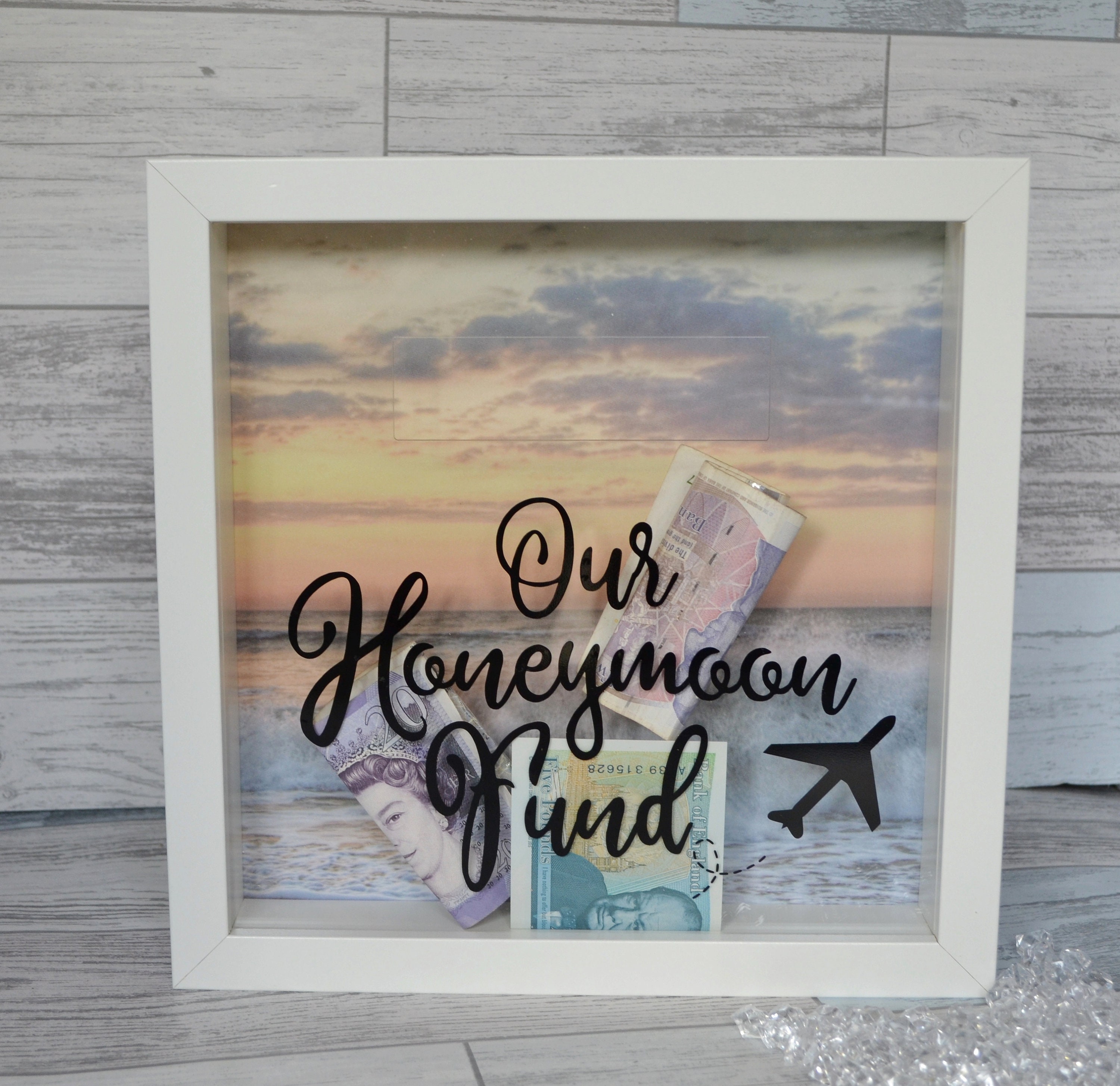 Honeymoon Fund Box Engagement Present Honeymoon Money Box | Etsy