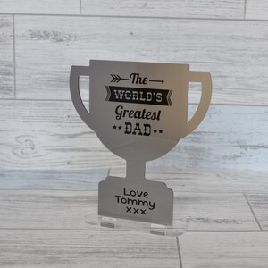 Personalised Fathers Day Gift, Dad Gift, Daddy, Trophy, Personalized ...