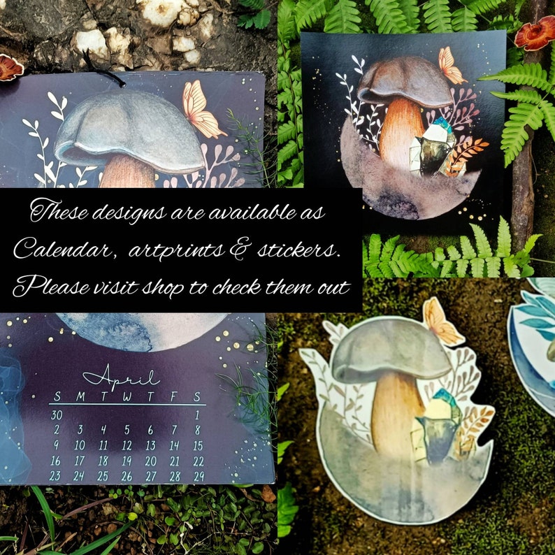 Mystical Mushroom Phone Wallpaper Digital Download, Witchy Fairy-core ...
