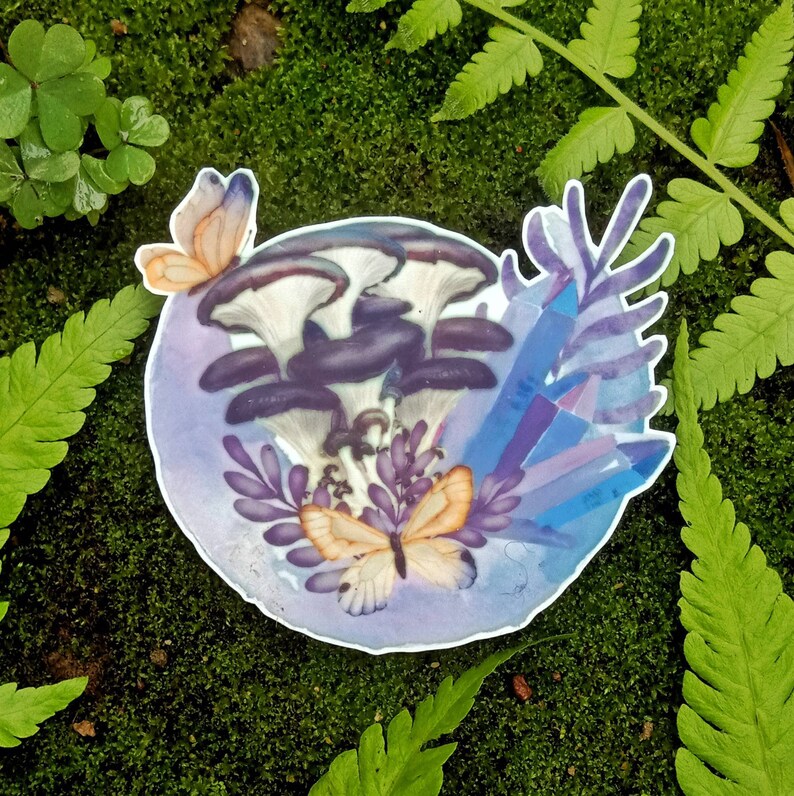 Aesthetic Mushroom Art Stickers Pack, Waterproof Vinyl Nature/ Fairy ...