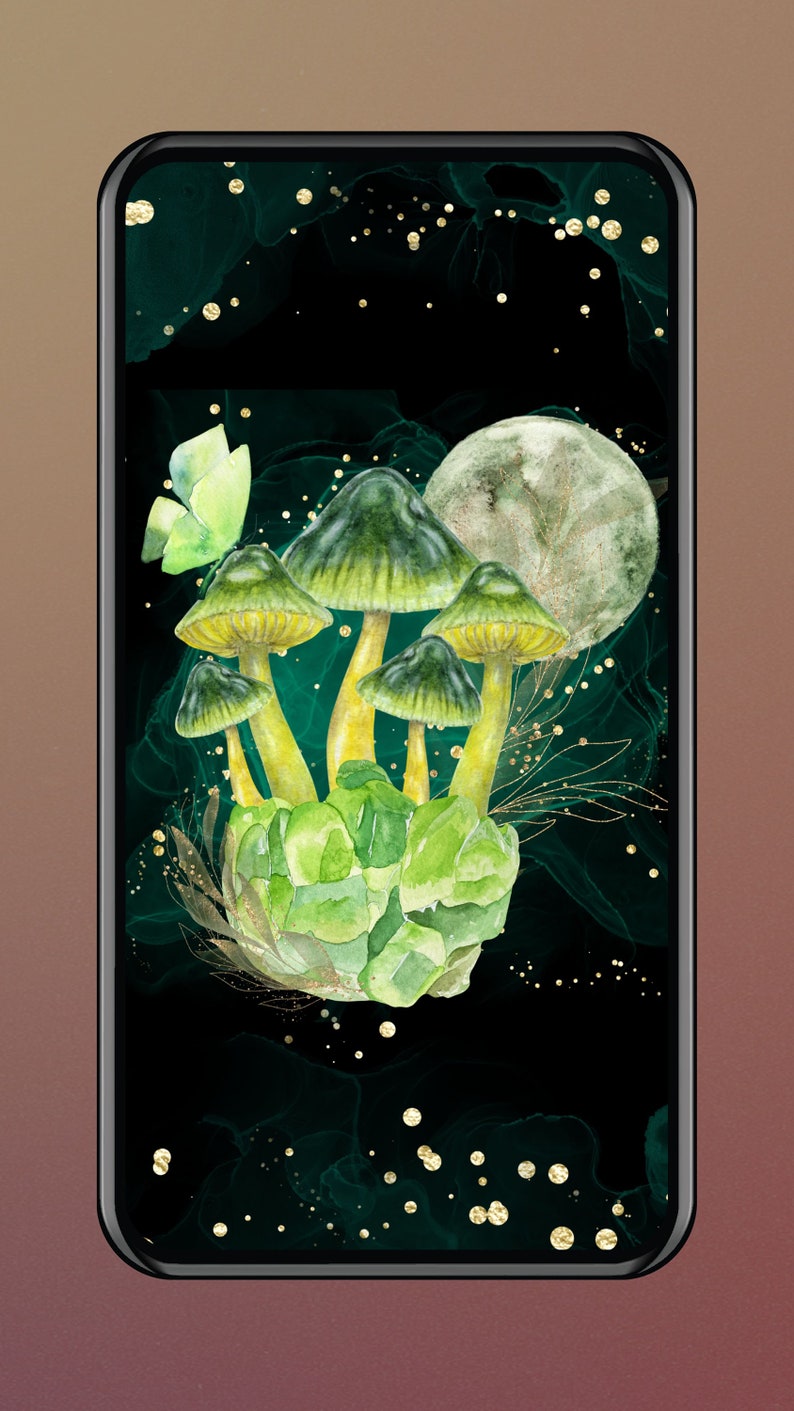 Mushroomcore Mushroom Phone Wallpaper Digital Download, Goblincore ...