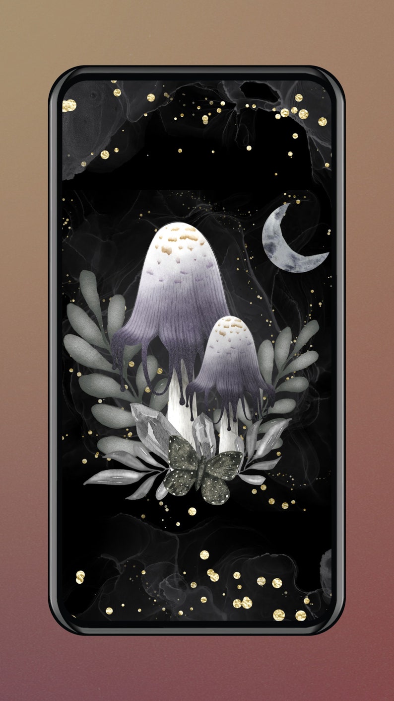 Mushroomcore Mushroom Phone Wallpaper Digital Download, Goblincore ...