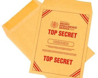 TOP SECRET classified document cover sheets multiple colors | Etsy