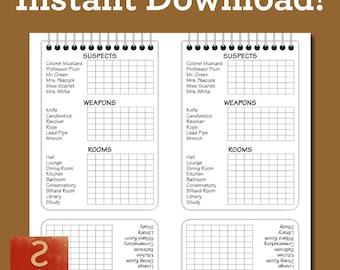 clue master detective notepad