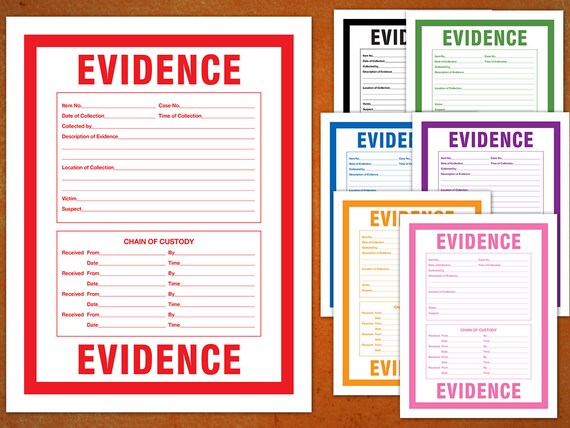 EVIDENCE Top Secret Classified Document Cover Sheets Multiple | Etsy