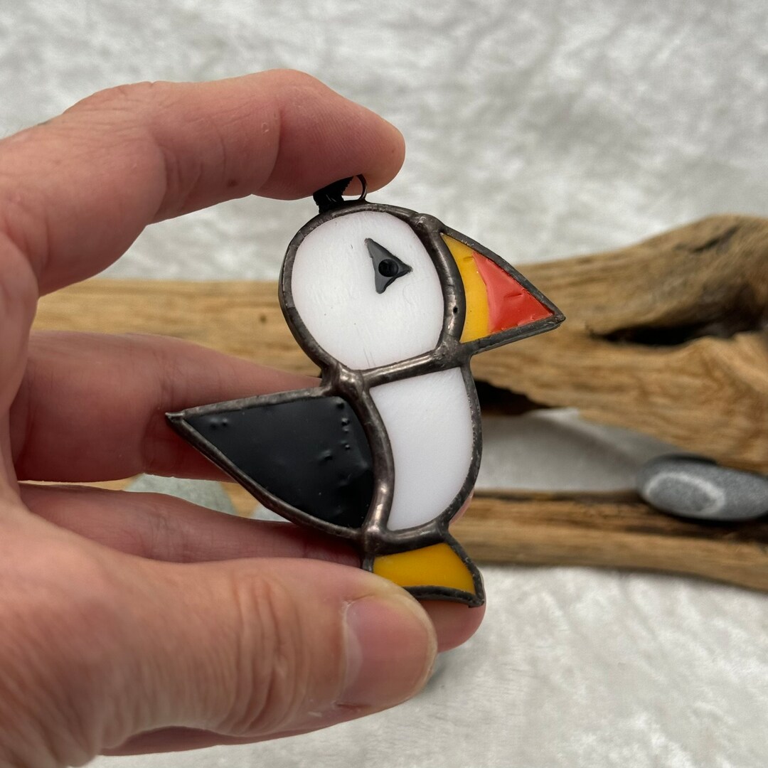 Stained Glass Puffin, Irish/british Sea Birds - Etsy UK