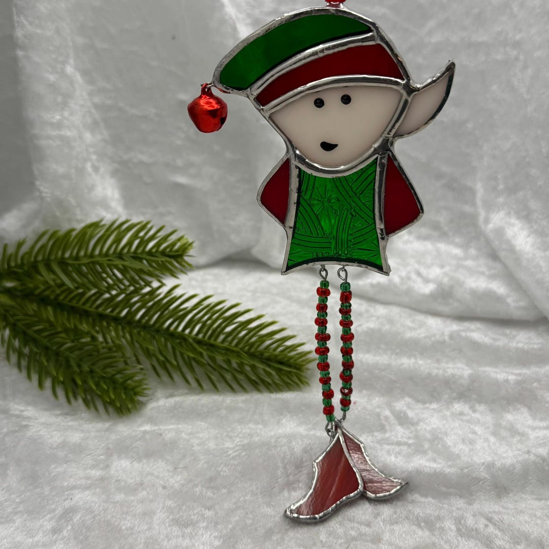 Stained Glass Elf: Handmade Elf on the Shelf - Etsy