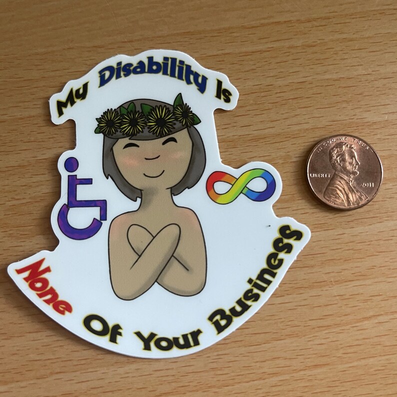 My Disability is Vinyl Sticker 2021 Design - Etsy