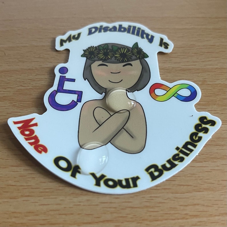My Disability is Vinyl Sticker 2021 Design | Etsy
