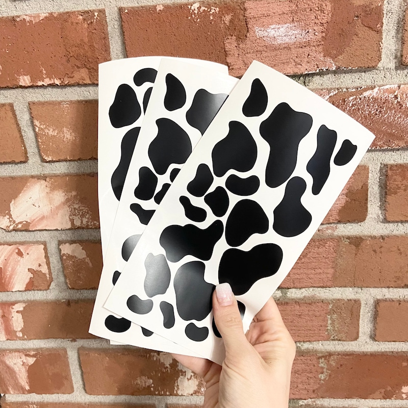 Cow Print Stickers - Etsy