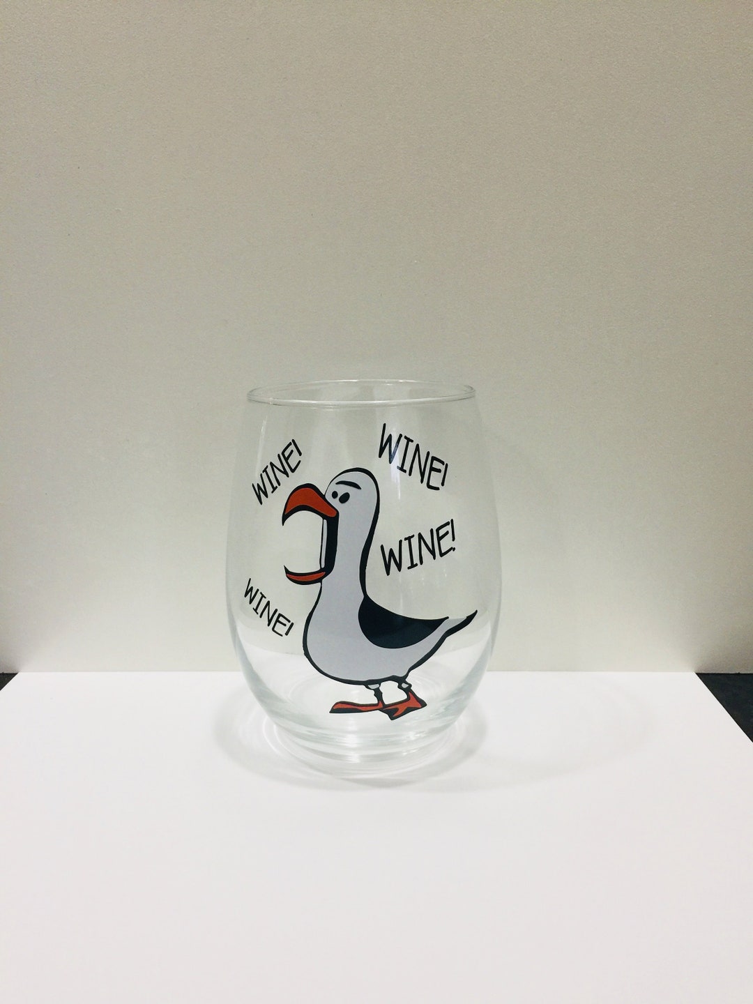 DISNEY INSPIRED Finding NEMO Wine Glass Funny Disney Gift Disney Mugs ...