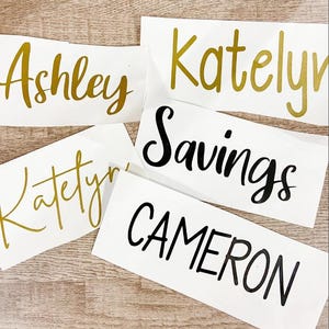 Vinyl Decal, Name Decal, Custom Name Decals - Etsy