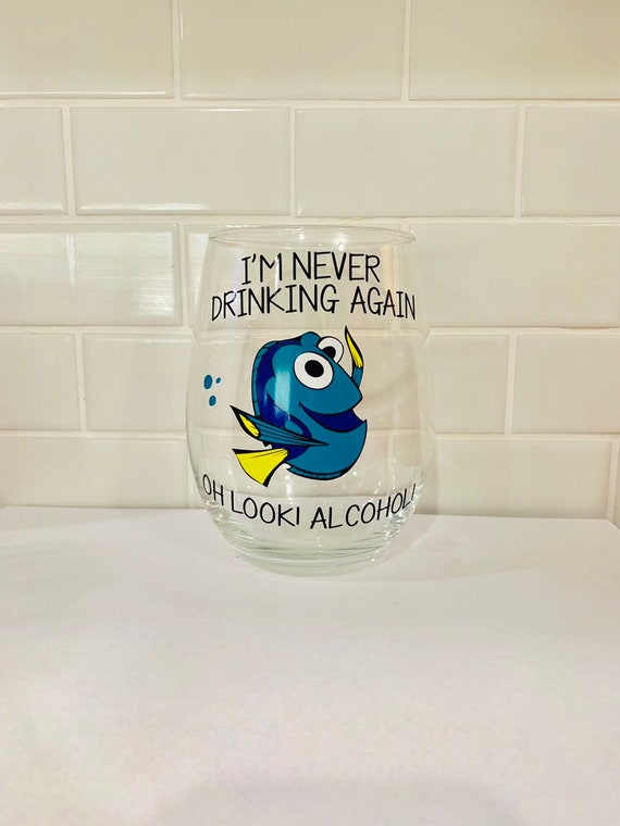 LARGE Custom Disney Wine Glass Finding Nemo Disney Gift - Etsy