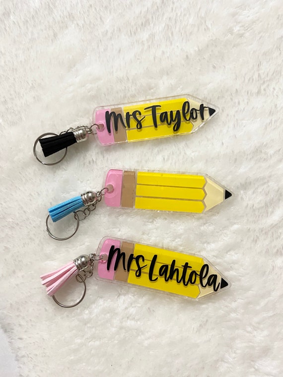 TEACHER Custom Made Keychain Teacher Appreciation Teacher - Etsy