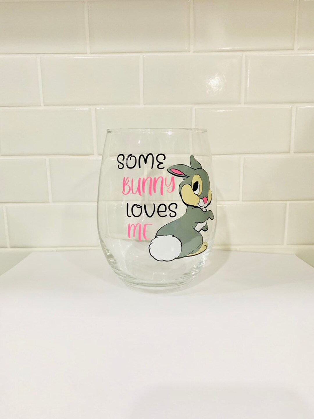 LARGE Disney Inspired Wine Glass Thumper Disney Gift - Etsy