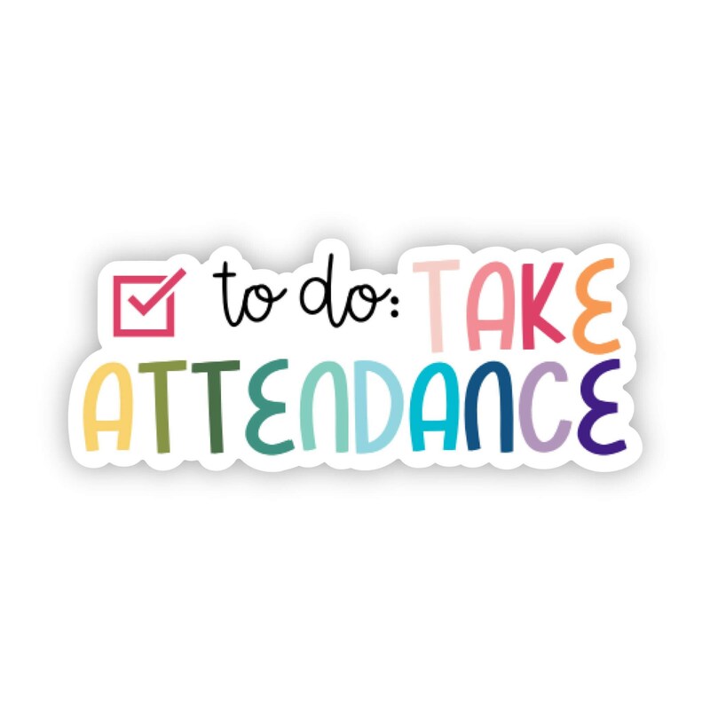 Attendance Stickers - Etsy