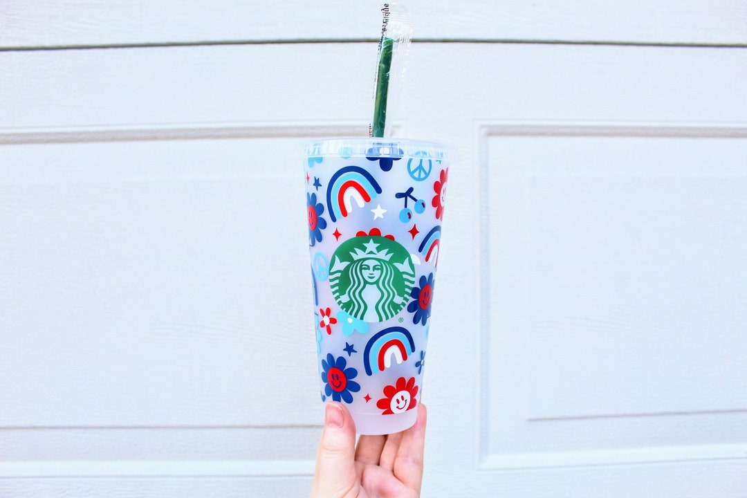 Fourth of July Cold Cup, Patriotic Starbucks Cup, Independence Day Cold ...