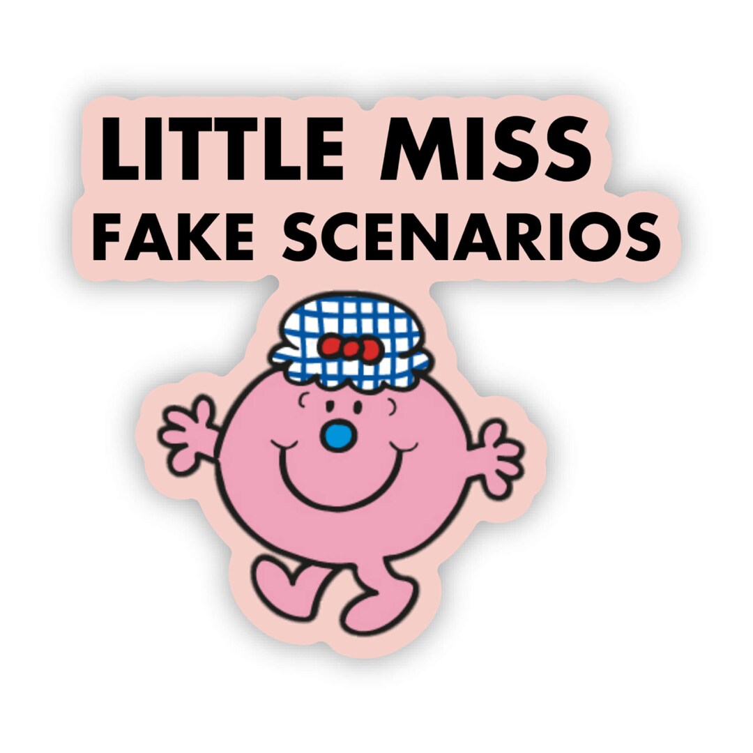 Little Miss Fake Scenarios Sticker, Little Miss Stickers, Meme Stickers ...