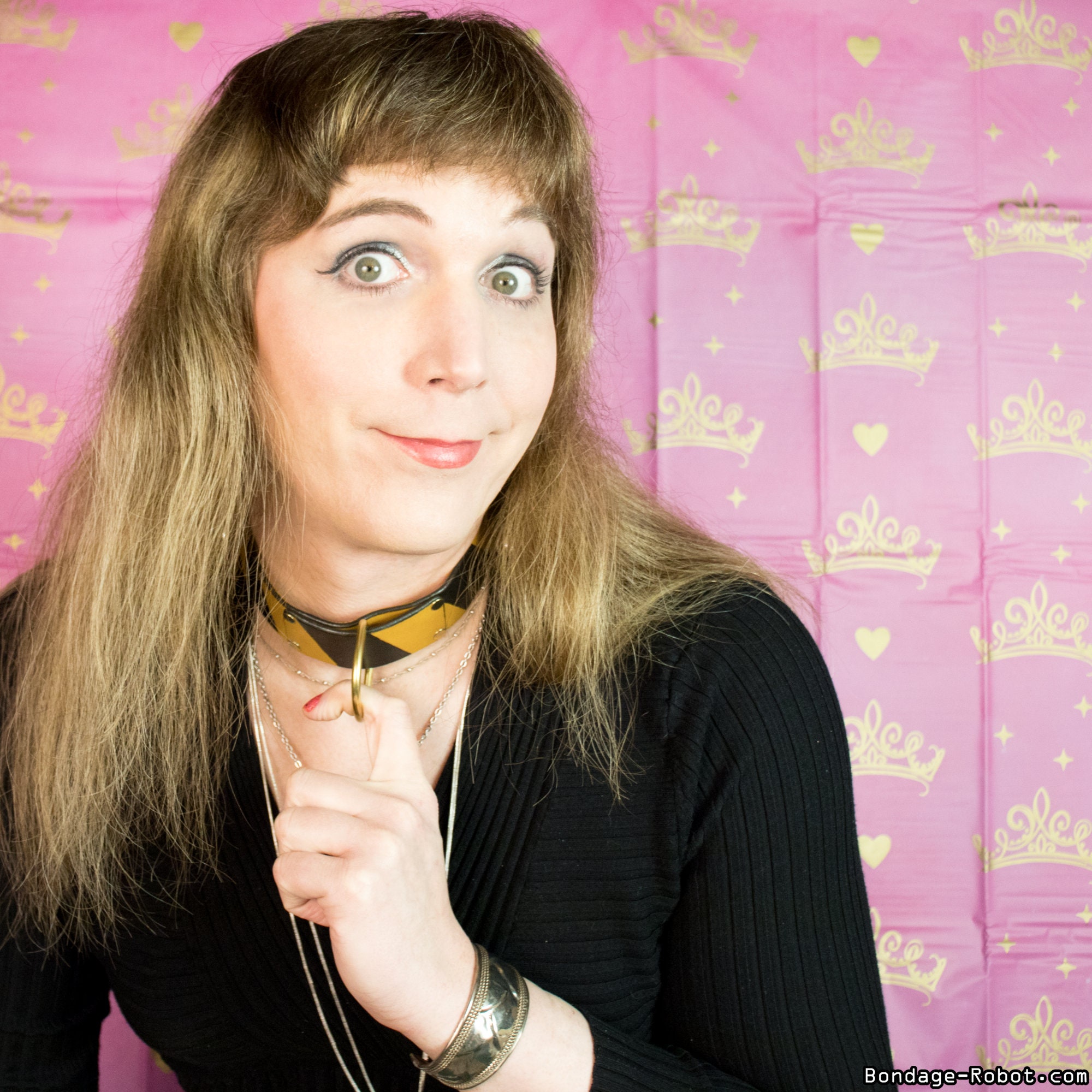 The Caution Collar A Leather Safety-conscious Fetish Collar - Etsy