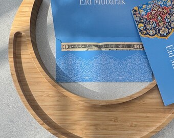 Islamic Art Eid Envelopes - Vibrant Design for Eidee Money Golden Red ...