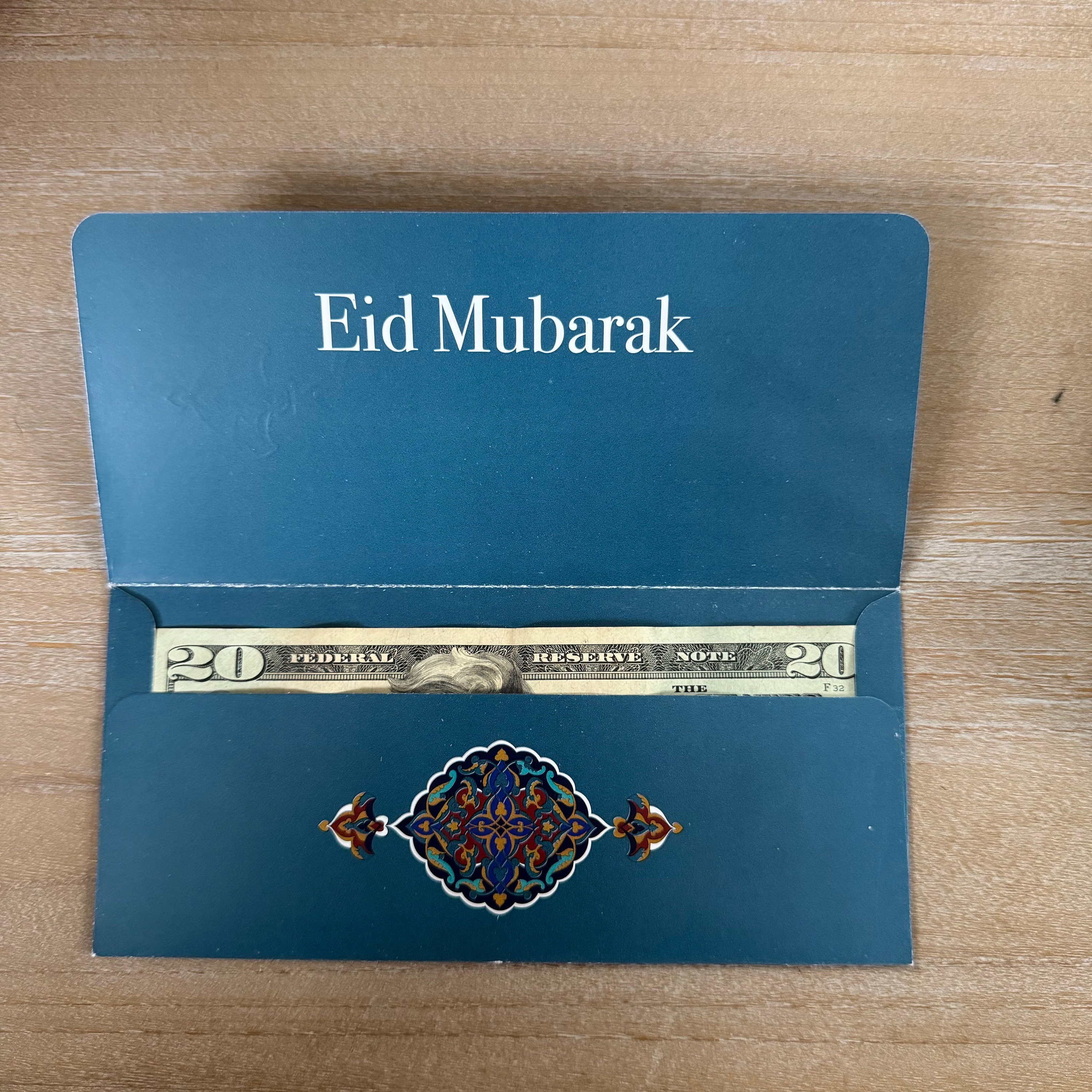 Islamic Art Eid Envelopes Vibrant Design for Eidee Money Pack of 5 ...