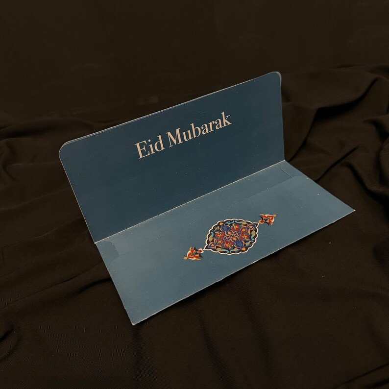 Islamic Art Eid Envelopes - Vibrant Design for Eidee Money Silver Blue ...