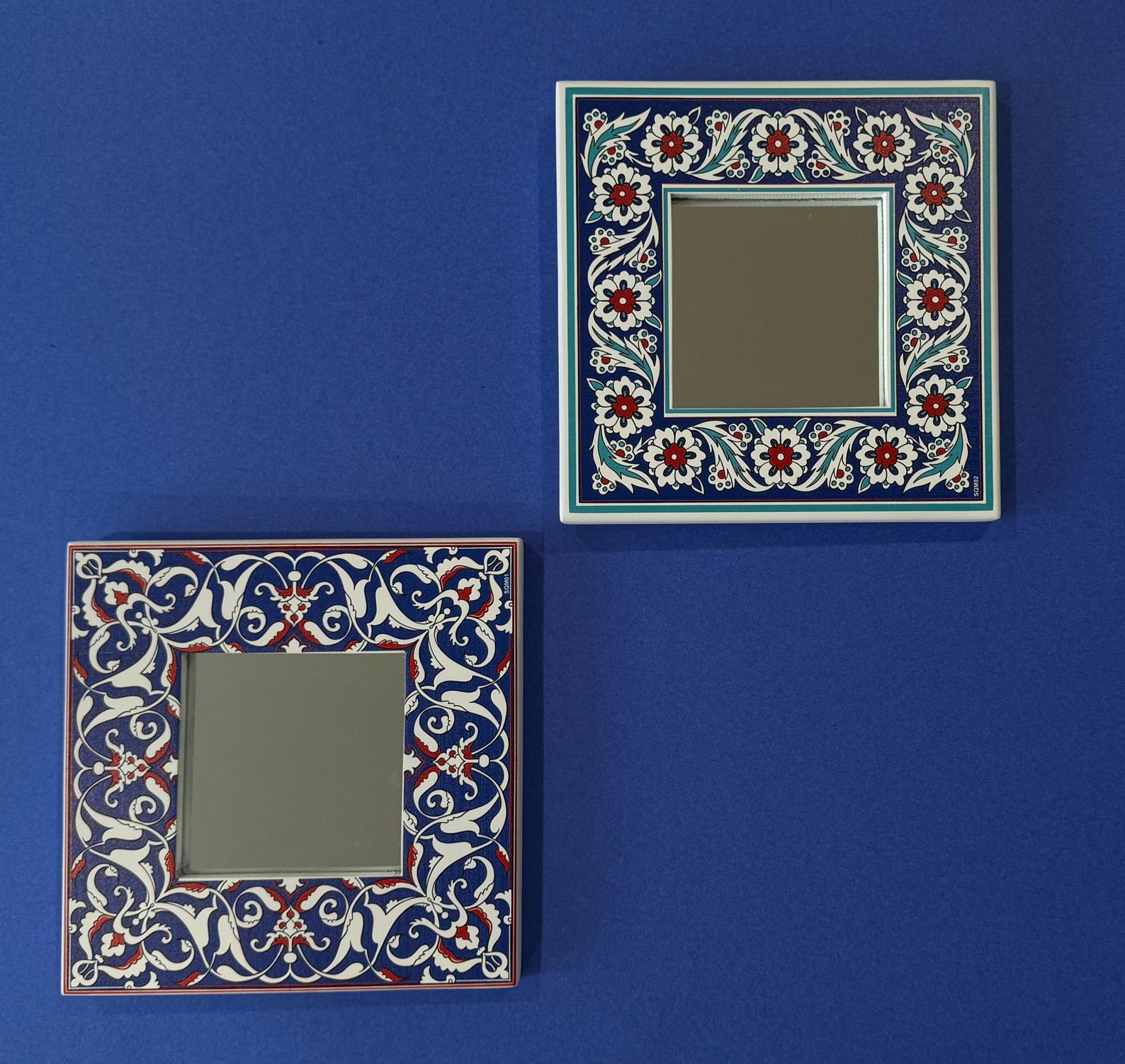 Turkish Tile Art Mirrors Ottoman Garden & Sultans Grace Patterns - Etsy