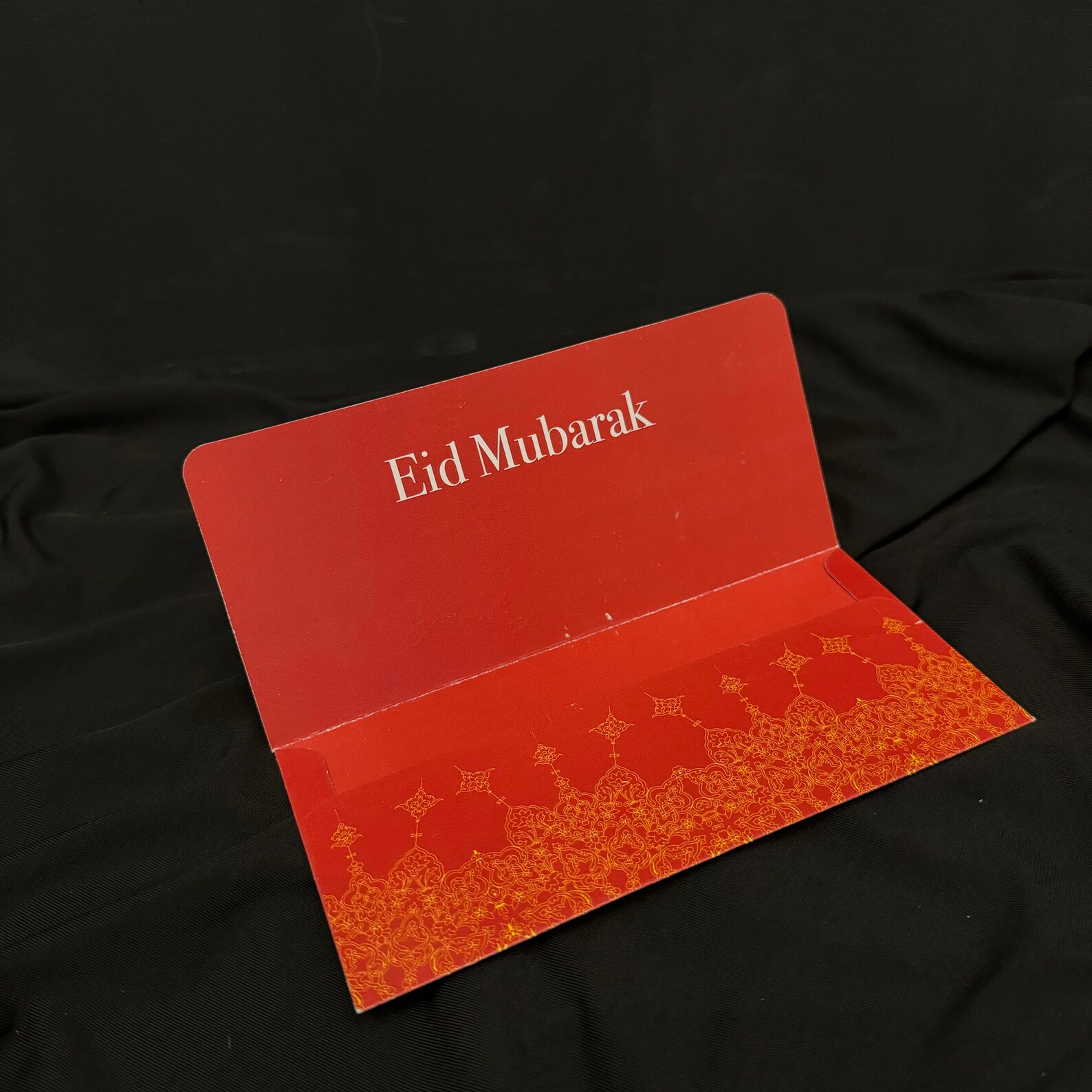 Islamic Art Eid Envelopes - Vibrant Design for Eidee Money Golden Red ...