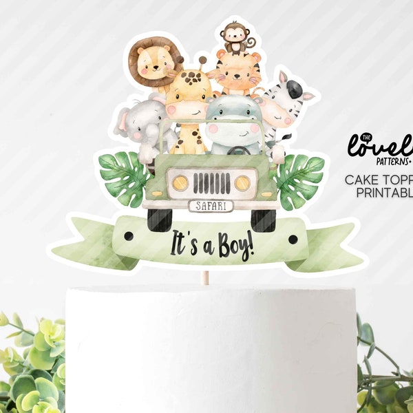 Safari Cake Topper - Etsy